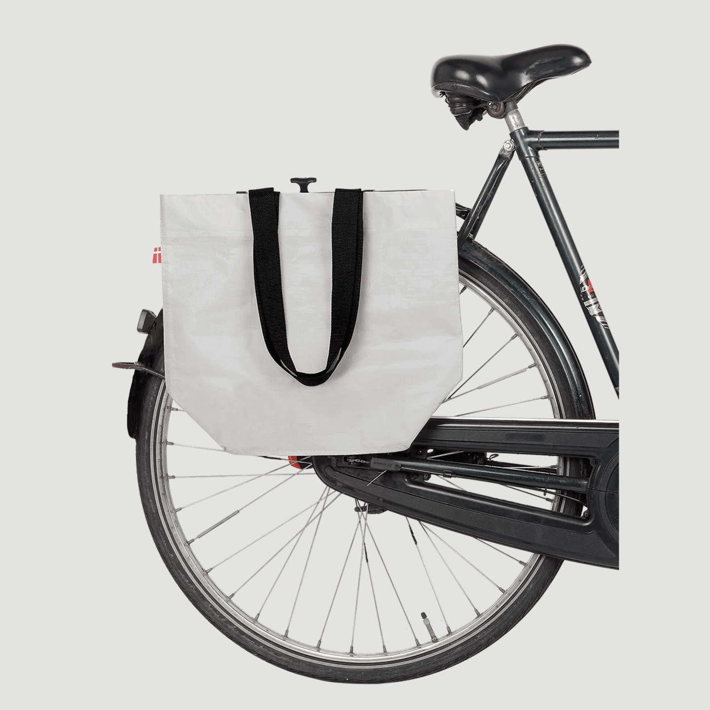 COBAGS Bikezac 2.0 - 패니어 장착 친환경 접이식 에코백 (화이트)