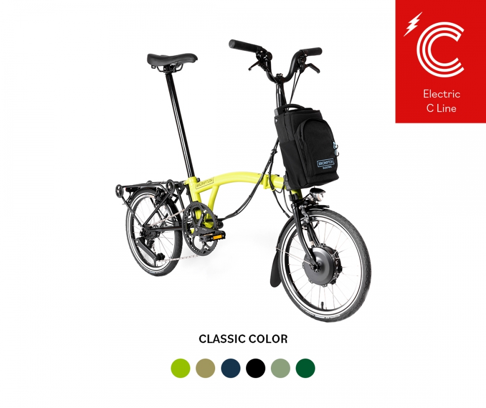 24브롬톤 일렉트릭(전기)자전거 C라인 12단 미드핸들바(M12R) -스탠다드컬러