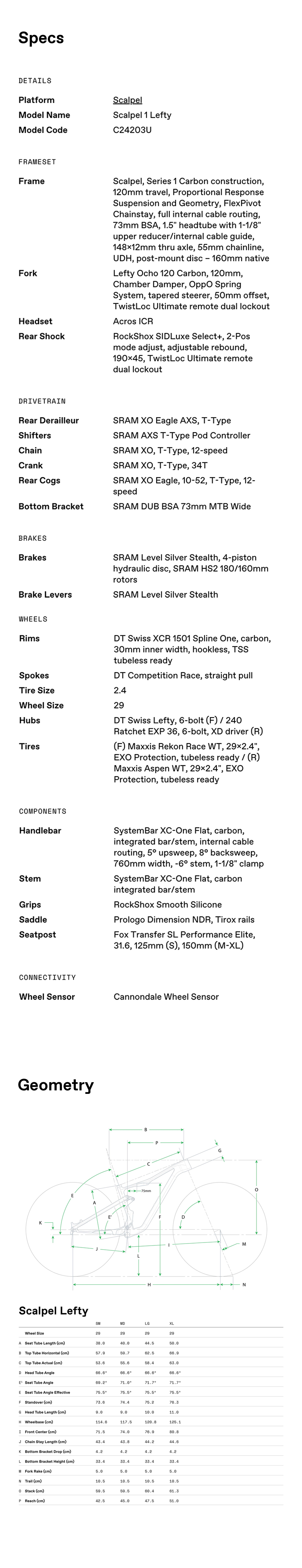 캐논데일 올 뉴 스카펠 카본 하이모드 1 (RRD)